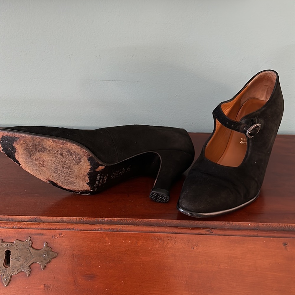 Vintage Marilyn Anselm For Hobbs Of London Black Sued… - Gem